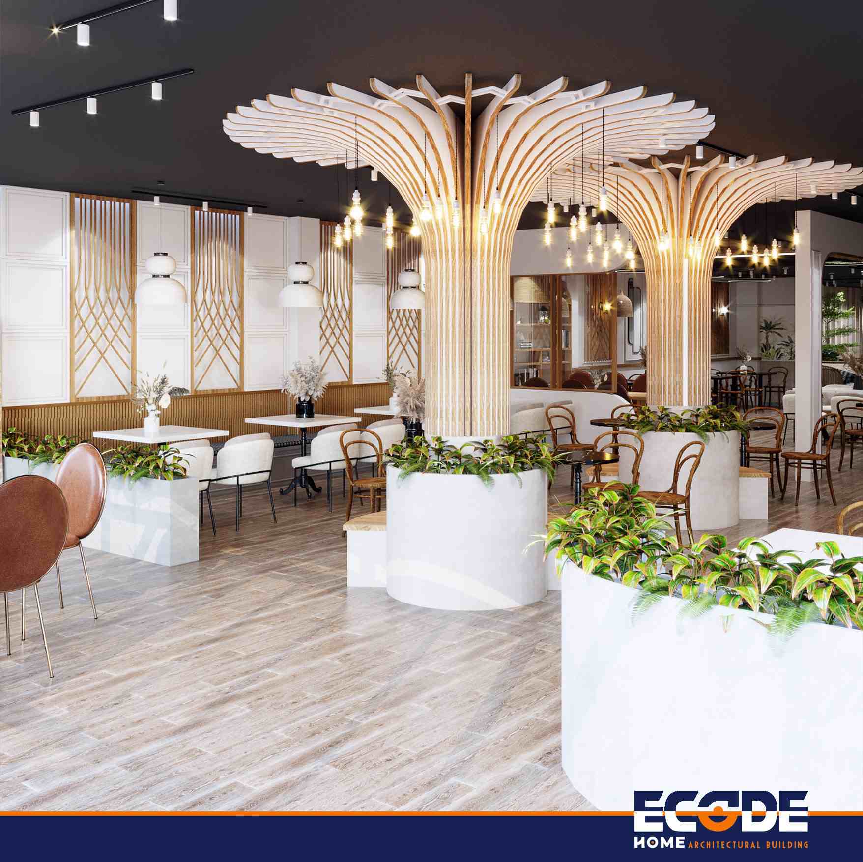 THIẾT KẾ DỰ ÁN KIM COFFEE - VĨNH PHÚC - VUA THIẾT KẾ NHÀ HÀNG QUÁN CAFE