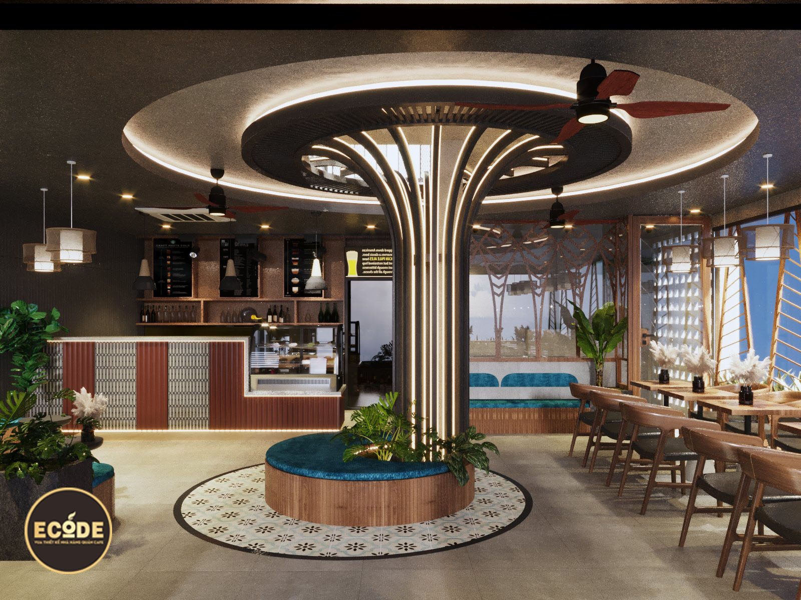 THIẾT KẾ quán cafe MAI COFFEE - HUẾ - VUA THIẾT KẾ NHÀ HÀNG QUÁN CAFE